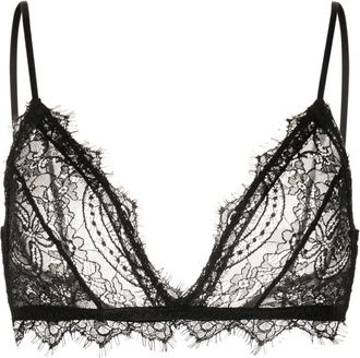 Anine Bing Femme, Sous-v&ecirc;tements, Noir, Taille: 38 FR Soutien-gorge en Dentelle avec Garniture