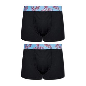 Vivienne Westwood Homme, Sous-v&ecirc;tements, Noir, Taille: XL Lot de deux boxers