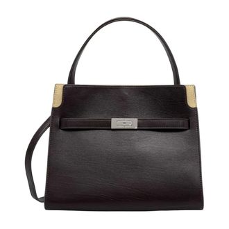 Tory Burch Petit sac Lee Radziwill Double - Femme - Sacs - Brun - Taille: ONE Size