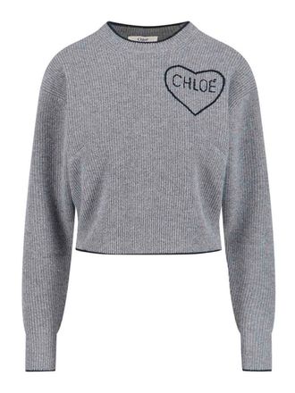 Chlo&eacute; Pull Col Rond - Gris