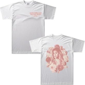 Generic Alexandra Kay Merch Second Wind T-shirt d&eacute;t&eacute; tendance d&eacute;contract&eacute; Y2K T-shirt &agrave; manches courtes Sport Unisexe Top, blanc, XXS