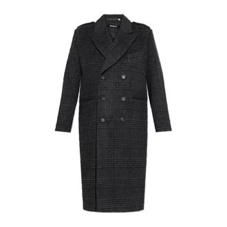 Misbhv Karierte Mantel - - Coats - Herren - Grau - L