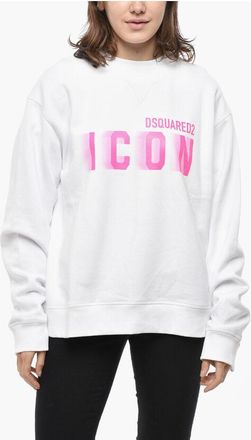 Dsquared2 Brushed Cotton ICON Crew Neck Sweatshirt size L
