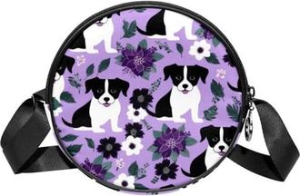 Generic Sac &agrave; bandouli&egrave;re Circle pour femme, petit sac &agrave; bandouli&egrave;re avec fermeture &eacute;clair, bretelles r&eacute;glables, sac &agrave; main rond d&eacute;contract&eacute; pour femmes et fi