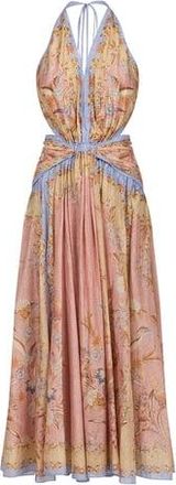 Zimmermann Robe sans manches &agrave; fleurs en coton et soie m&eacute;lang&eacute;s