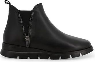 Melluso Bottines femme en cuir souple noir 055006z, Noir, 38 EU