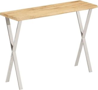 vidaXL Table console à live edge 105x33x76 cm bois de manguier massif - Vidaxl