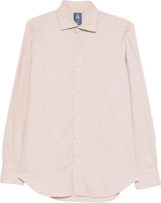 Finamore Homme, Chemises, Brun, Taille: M Chemises