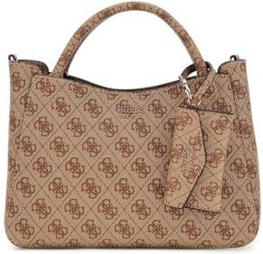 Guess Brenton Girlfriend Satchel Latte Logo