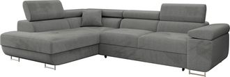 Mirjan24 Ecksofa Torezio mit Bettkasten, Einstellbare Kopfst&uuml;tzen, Sofa mit Schlaffunktion, Eckcouch f&uuml;r Wohnzimmer, Polsterecke, L-Form Couch mit Bettfunktion