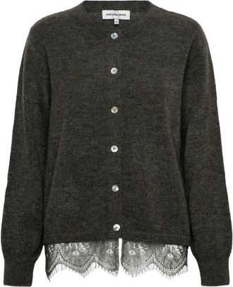 &Co Woman Boukje Spitzenweste - - Knitwear - Damen - Grau - L