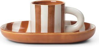 Ferm Living Tasse Milu et sous-tasse en porcelaine Ferm Living
