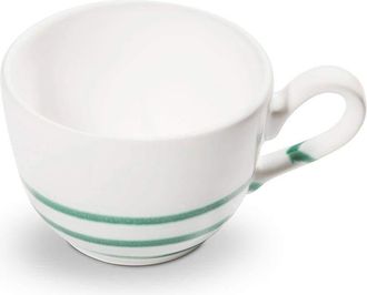 Gmundner Keramik Kaffeetasse glatt F&uuml;llmenge : 0.19 Liter Pur Geflammt Gr&uuml;n Geschirr, handgemacht in &Ouml;sterreich