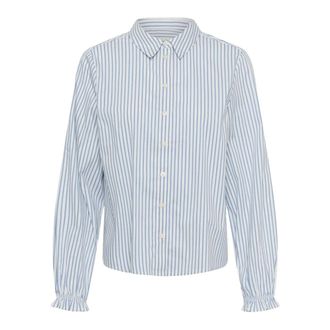 Cream Craya Langarmshirt - - Blouses & Shirts - Damen - Blau - XL