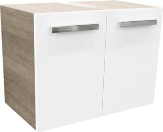 Fackelmann Becken-Unterschrank a-vero / Badschrank mit gedämpften Scharnieren / Maße (b x h x t): ca. 62,5 x 46 x 35 cm / hochwertiger Schrank fürs Badezimmer