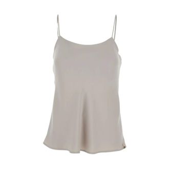 Herno Femme, Tops, Beige, Taille: 42 FR Top &agrave; encolure arrondie
