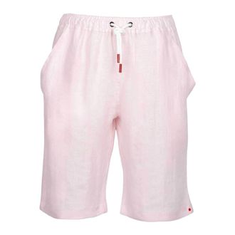 Kiton Linen Drawstring Shorts - - Shorts - Herren - Rosa - 2XL