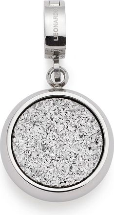 Leonardo Anhänger Clip & Mix Maurine - Ketten-Anhänger aus silberfarbenem Edelstahl - funkelnder Achat im Edelstahldesign - Clip M (4,8 mm Ø) - Schmuck Geschen