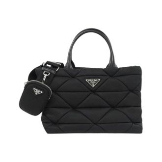 Prada Sac bandouli&egrave;re matelass&eacute; Tessuto Pre-owned - Femme - Pre-owned - Noir - Taille: ONE Size
