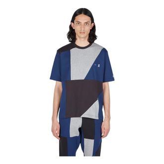 Champion Contrast Panel T-Shirt - - Tops - Herren - Blau - L