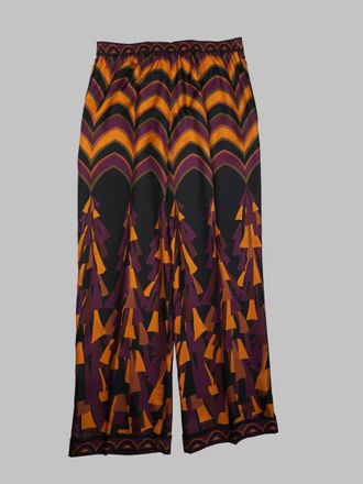Emilio Pucci Silk Baiadera Print Trousers - Multicolor