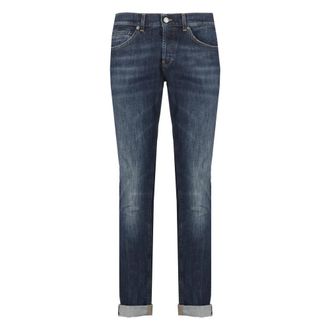 Dondup Blaue Baumwolljeans mit Stickerei - - Jeans - Herren - Blau - W35