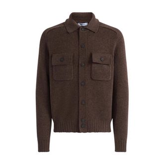 Gran Sasso Giubbino Super Geelong - - Knitwear - Herren - Braun - M