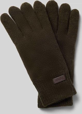 Barbour Handschuhe aus Woll-Mix mit Rippb&uuml;ndchen