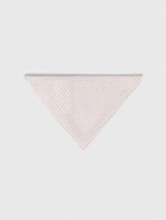 Maje Dreieckiger Wollschal Mit Strass - Ecru - Maje