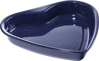 Original Kaiser Original Kaiser Emaille Herzbackform 24 cm, Schnitt- und Kratzfestigkeit, spülmaschinengeeignet, Solide Formstabilität und Langlebigkeit