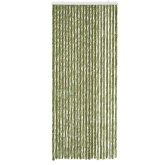 MOREL Rideau de porte chenille Florence, 90 x 220 cm, olive - Morel