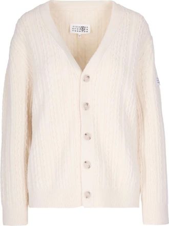 Maison Margiela Femme, Pulls, Beige, Taille: 36 FR Cardigans