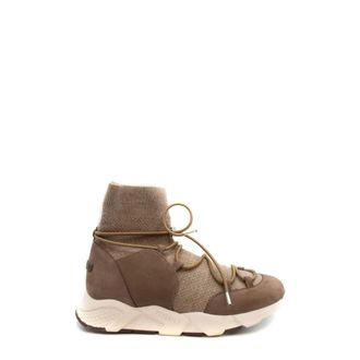 PESERICO Beige Tissue Sneakers 100% Made in IT - - Shoes - Damen - Beige - 37 EU