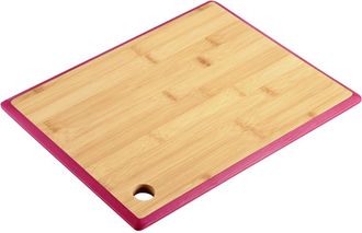 KESPER | Schneidbrett, Material: Bambus, Maße: 35 x 26 x 1,5 cm, Farbe: Braun, Beere | 58284