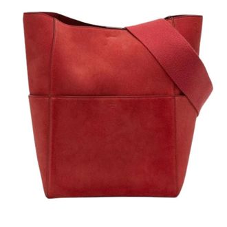 Celine Sac bandouli&egrave;re en daim vintage Pre-owned - Femme - Pre-owned - Rouge - Taille: ONE Size