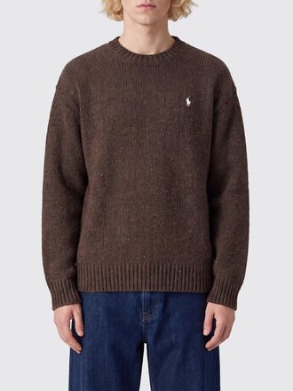 Polo Ralph Lauren Pull &agrave; col rond en m&eacute;lange de laine avec logo poney brod&eacute;