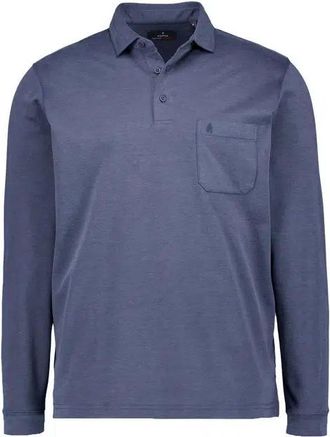 Ragman Herren Polo-Shirt blau