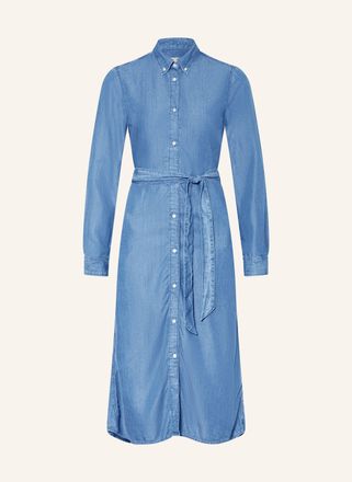 GANT Hemdblusenkleid In Jeansoptik blau