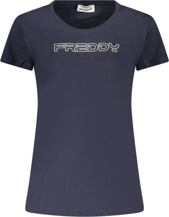 Freddy Femme, Tops, Bleu, Taille: 40 FR T-shirt &agrave; manches courtes
