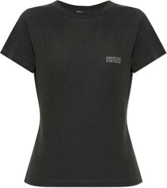 American Vintage Femme, Tops, Gris, Taille: 42 FR T-shirt Pymaz