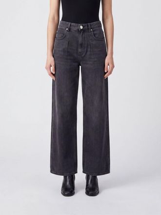 Isabel Marant Jean Rodayna &agrave; taille haute et jambe large en denim