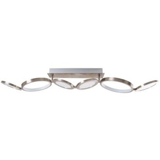 N&auml;ve Deckenleuchte Deckenlampe K&uuml;chenleuchte satiniert 1 flammig silber LED L 100 cm