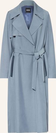 HUGO BOSS Trenchcoat Calissya blau