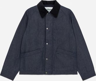 Arket Und Barbour Gewachste Denimjacke -Blau