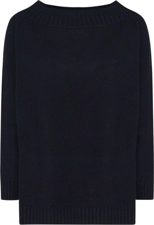Max Mara Pullover mit U-Boot-Ausschnitt - Blau