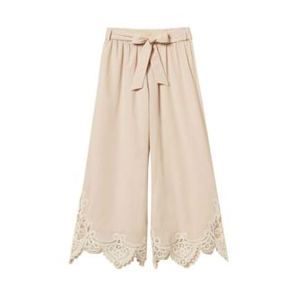 Twinset Femme, Pantalons, Beige, Taille: 36 FR Cropped Pantalons