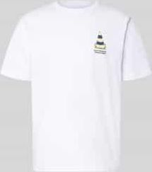 Wood Wood T-Shirt mit r&uuml;ckseitigem Motiv- und Logo-Print