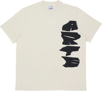 Arte T-shirt Side Logo - Homme - Tops - Beige - Taille: XL