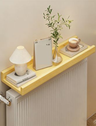 Generic Heizk&ouml;rperregal aus Holz, obere Heizk&ouml;rperabdeckung zur Aufbewahrung und Dekoration, &uuml;ber dem Heizk&ouml;rperregal for Wohnzimmer, Schlafzimmer, Flur, Heim