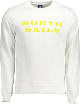 North Sails Homme, Sweatshirts et sweats &agrave; capuche, Blanc, Taille: XL SweaT-shirt sans fermeture &eacute;clair